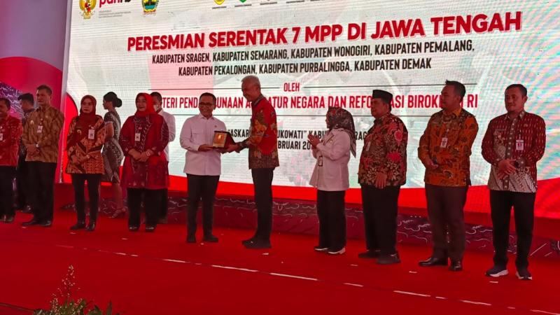 Tujuh MPP Baru Diresmikan, Ganjar: Pelayan Jateng Siap ke Level Digital
